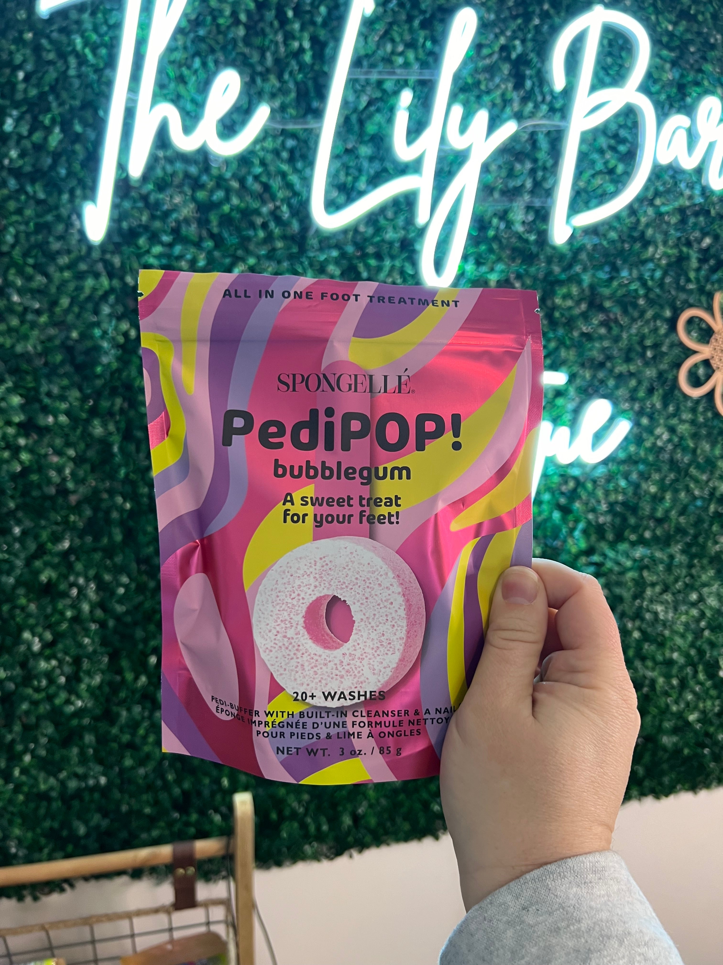 Spongelle PediPop Bubblegum Pack - Pedi Buffer & Nail File | The Lily Barn Boutique