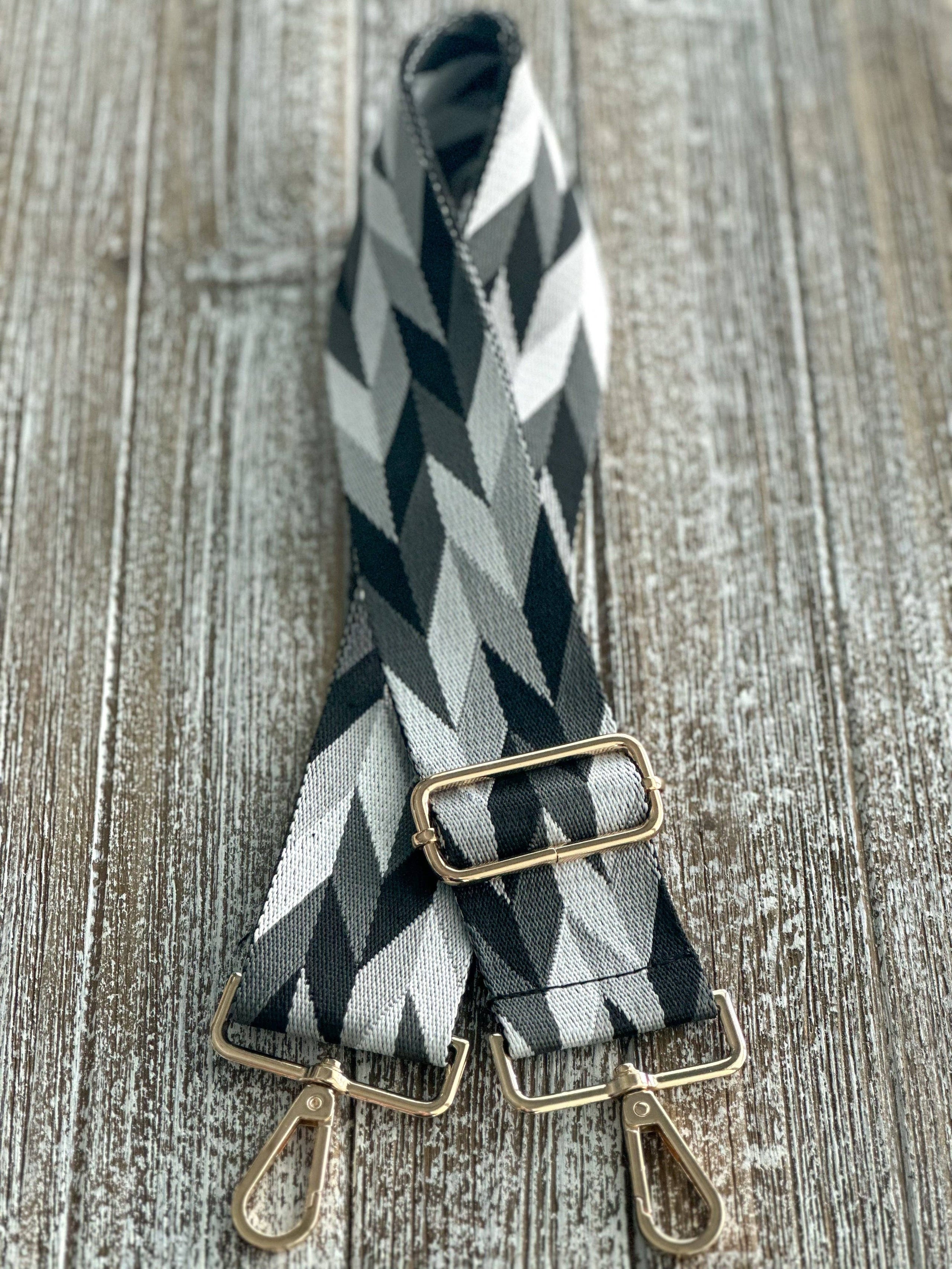 Harris Girls & Co. - Crossbody Guitar Strap "Geometric Gray" | The Lily ...